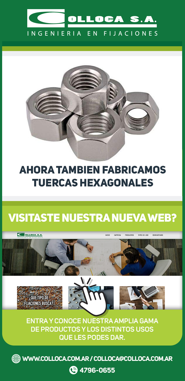 Fabrica de Fijaciones Sitio Oficial Colloca S.A.